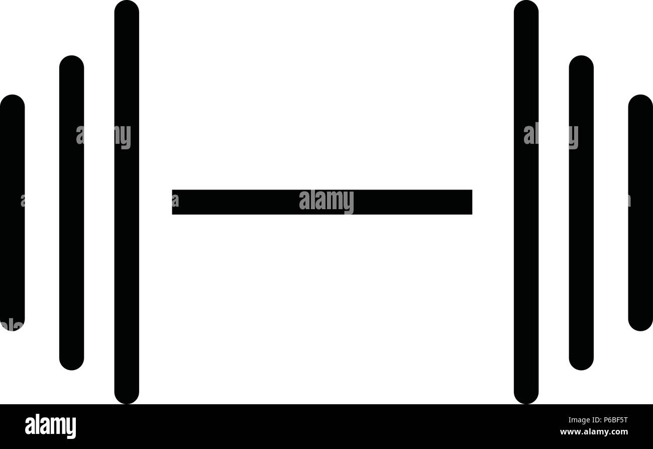 dumbell icon with outline style vector illustration Stock Vector Image ...