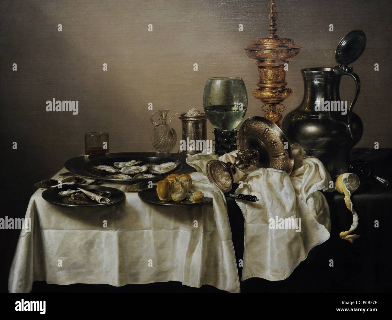 Willem Claesz Heda (1594-1680). Dutch painter. Still Life with a Gilt ...