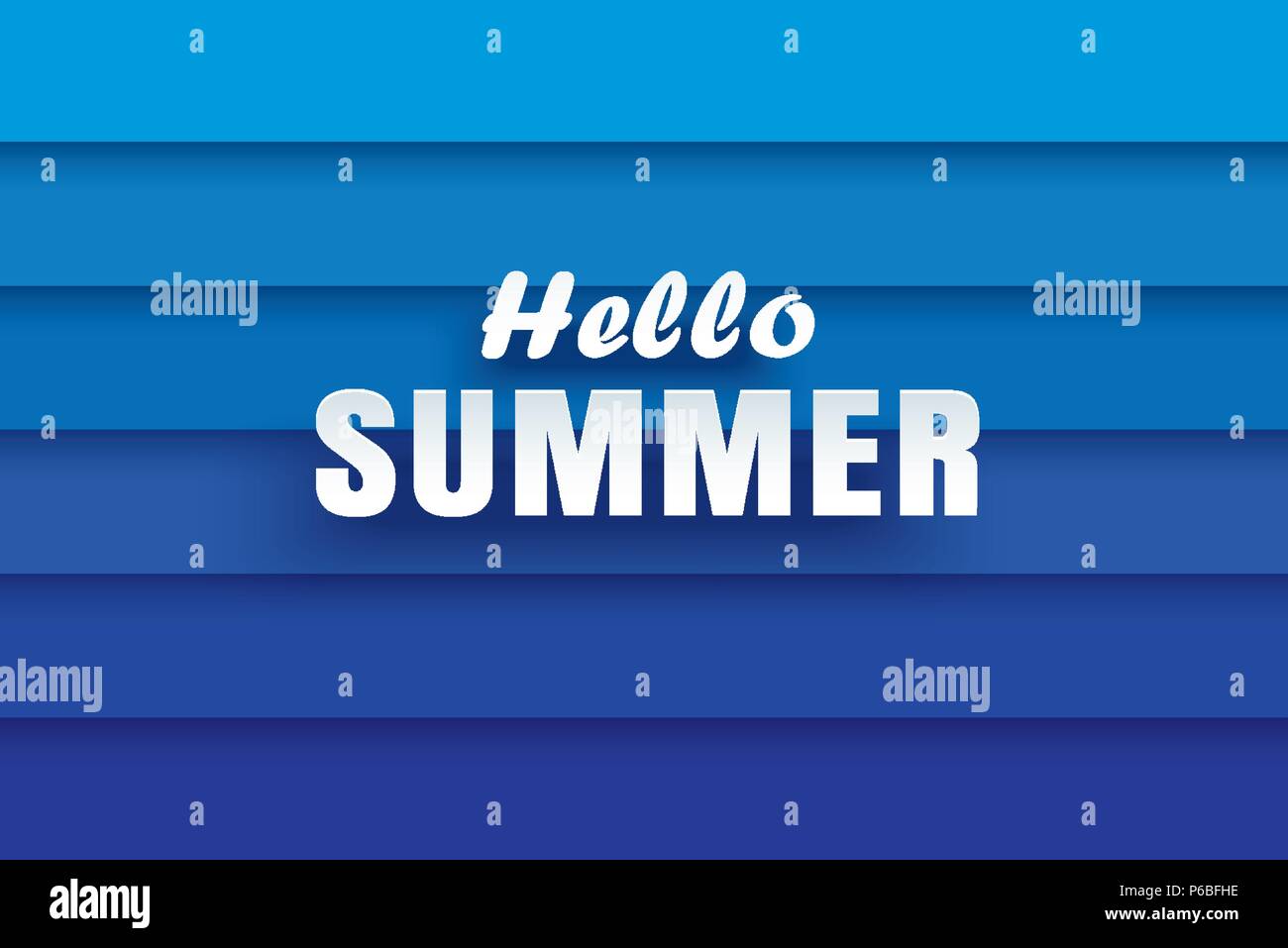 Hello summer beautiful card Stock Vector Images - Alamy