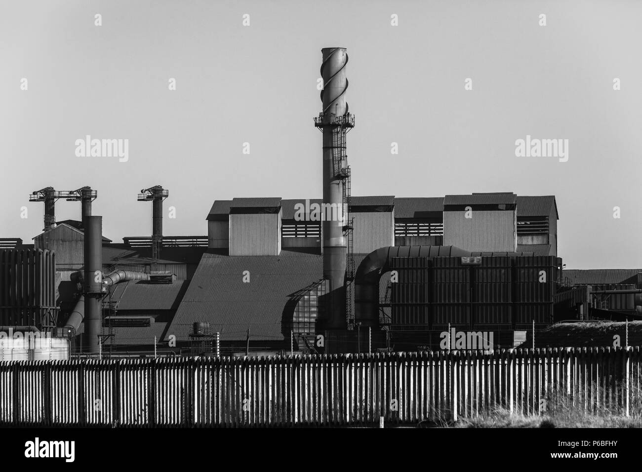 Factory structure industrial raw materials production outdoors vintage ...