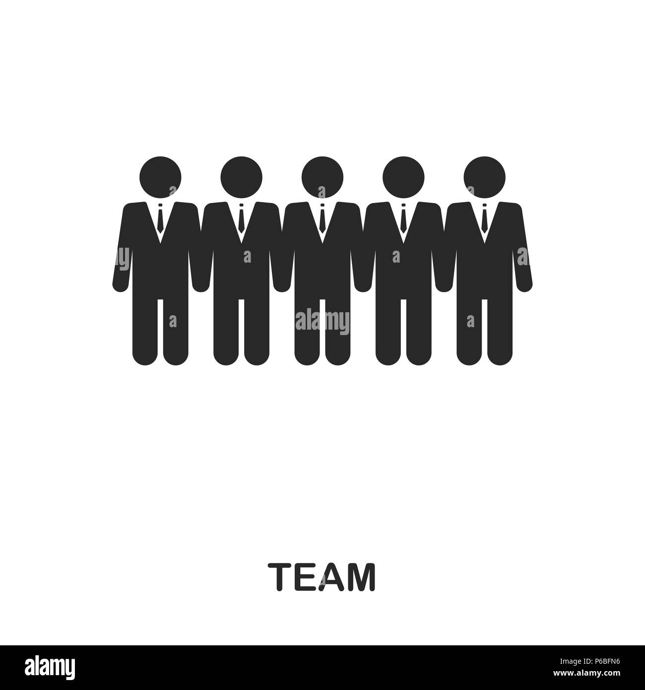 Team icon. Line style icon design. UI. Illustration of team icon ...