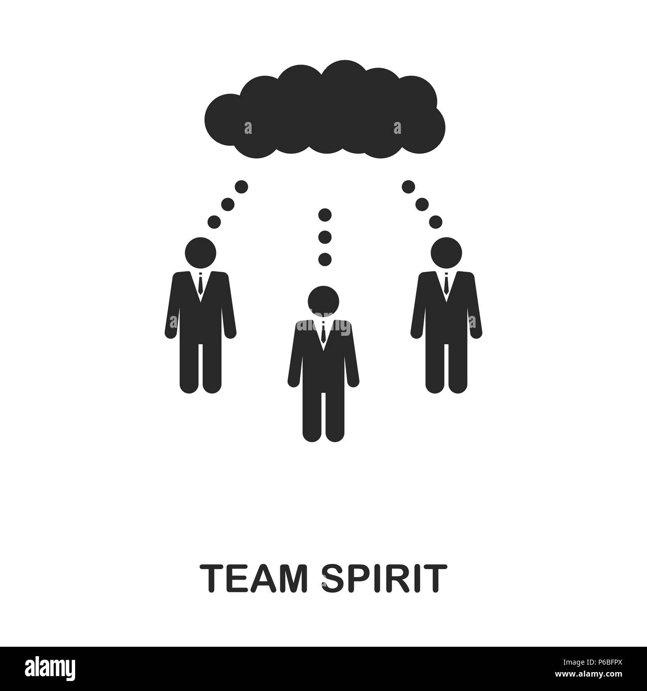 Team icon. Line style icon design. UI. Illustration of team icon ...