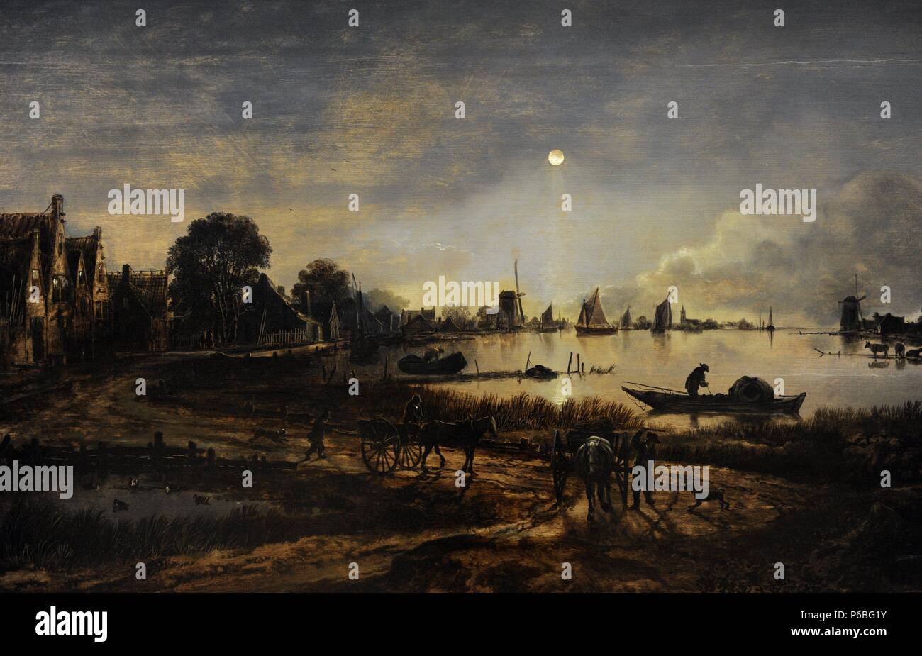 Dutch windmill paintings 17th century hi-res stock photography and ...