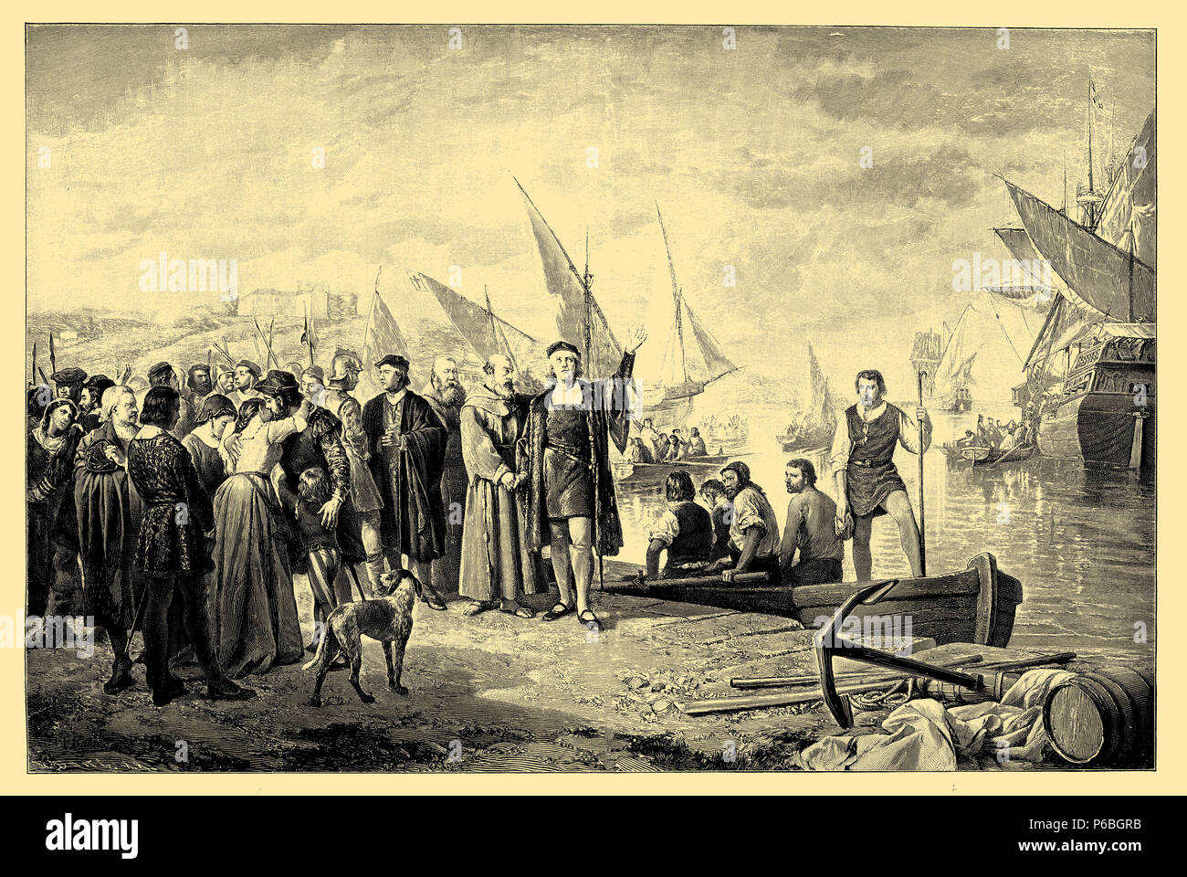 Columbus santa maria 1492 hi-res stock photography and images - Alamy