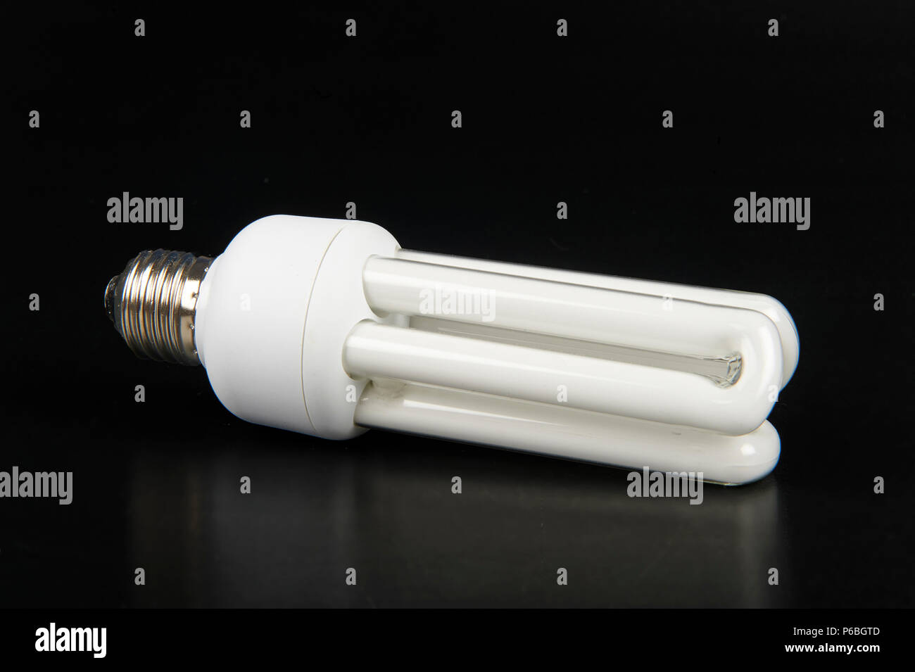 a alogen bulb on black background Stock Photo - Alamy