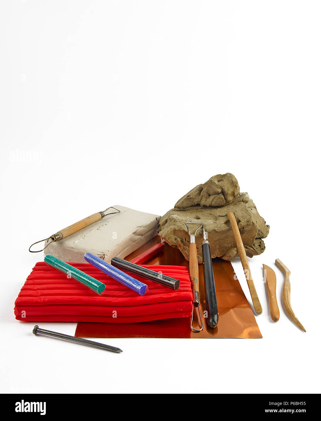 technical tools to shape the clay Stock Photo - Alamy