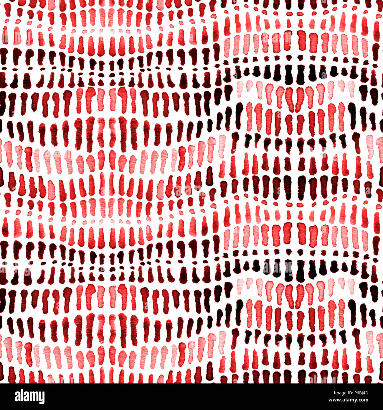 Seamless watercolour spots and strokes red pattern Stock Photo - Alamy