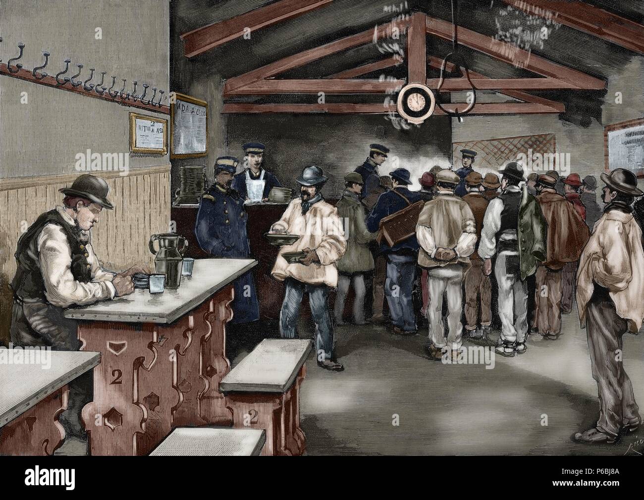 Spain. Restoration Period (1875-1885). The charities in Madrid. Office ...