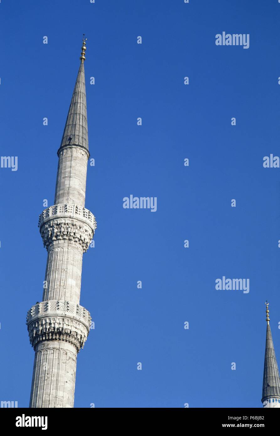 Turkey. Istanbul. The Blue Mosque. 17th century. Built by Sedefkar ...
