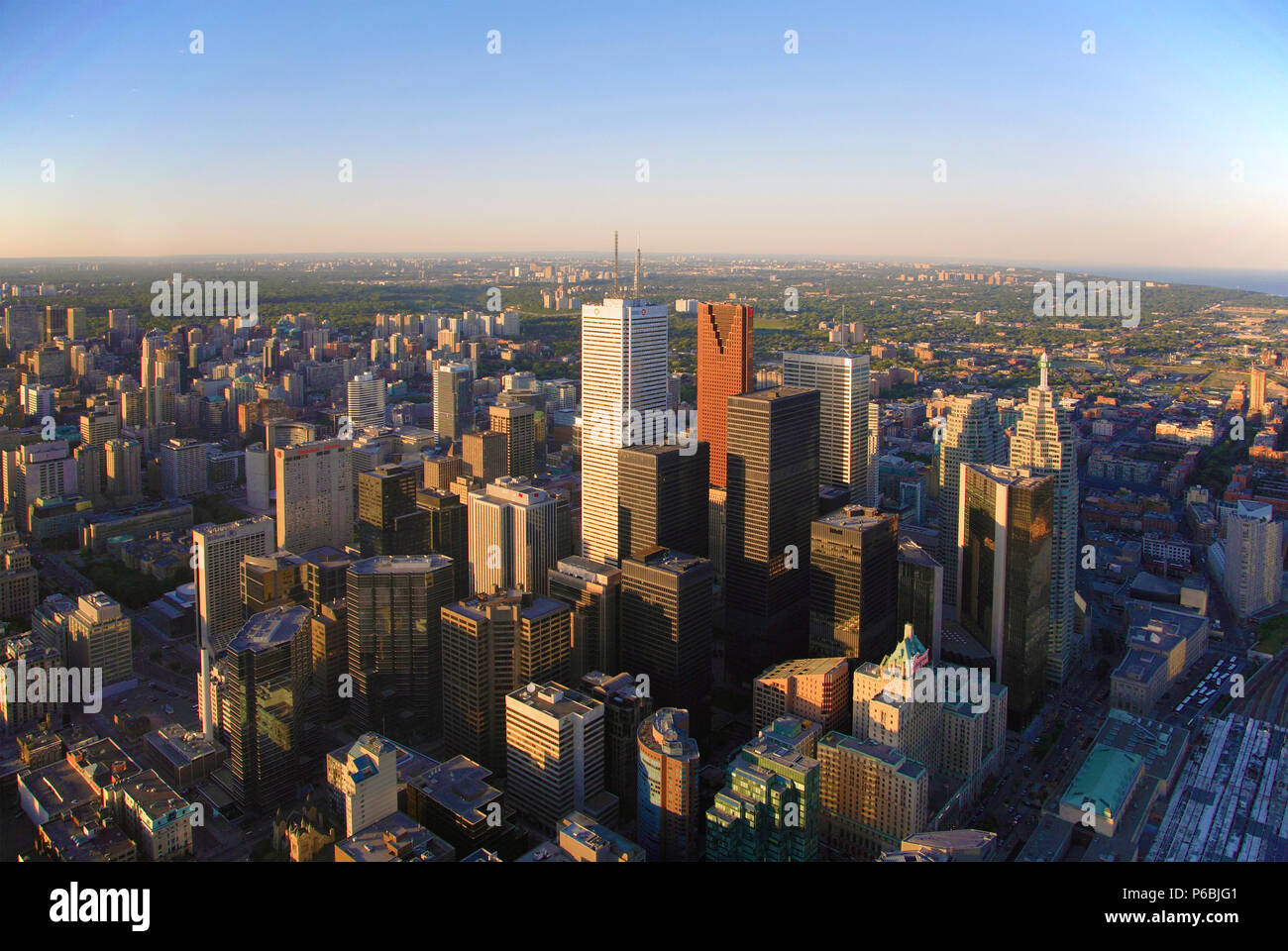 Toronto skyline aerial hi-res stock photography and images - Alamy