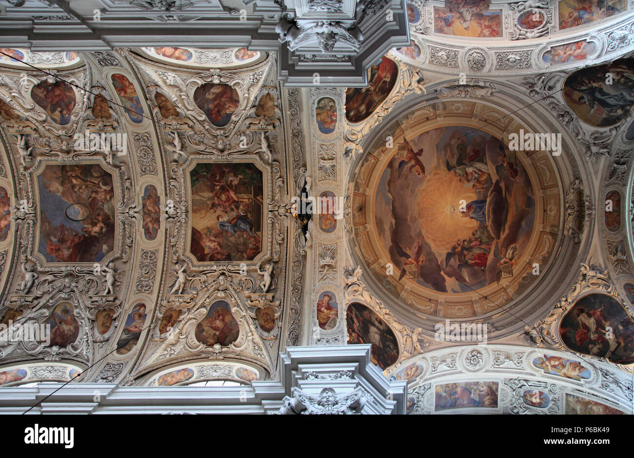 Austria, Vienna, Dominican Church, Dominikanerkirche, interior Stock ...