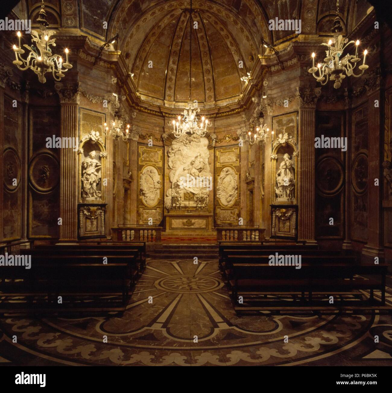 Chapel of Saint Tecla, built in 1777 in late Baroque style. Tarragona ...