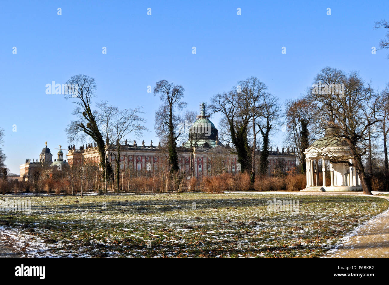 The Neues Palais or New Palace, a Baroque and Rococo royal residence in ...