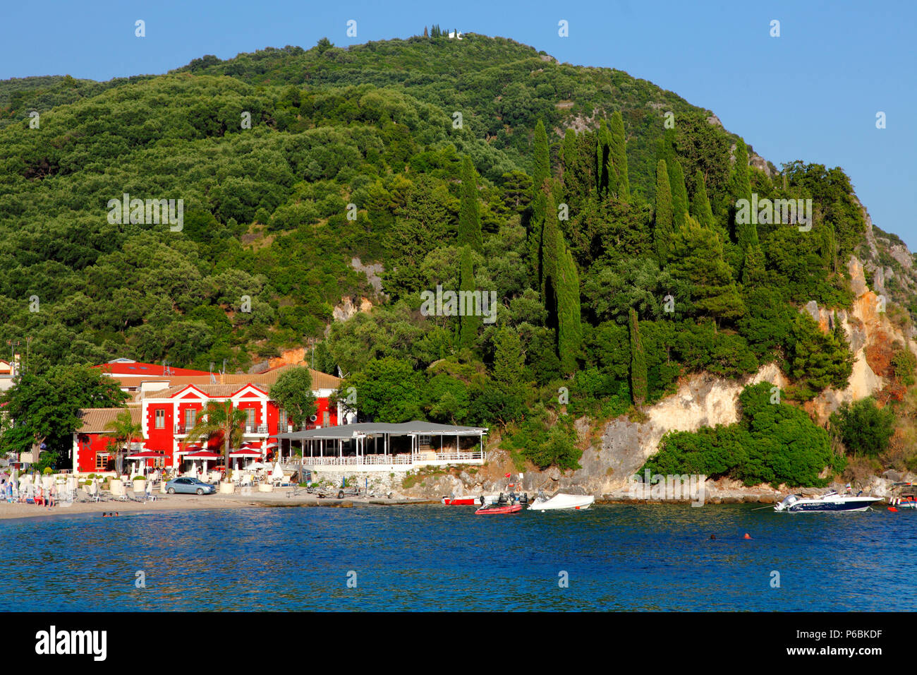 Greece, Epirus Region (Preveza district) , Parga, Krioneri beach Stock ...