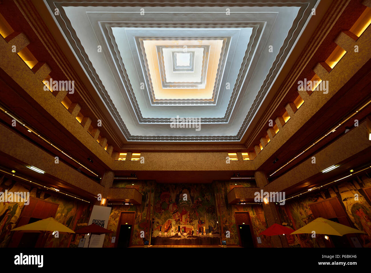 Europe, France, entrance hall of the immigration museum in Paris Porte ...