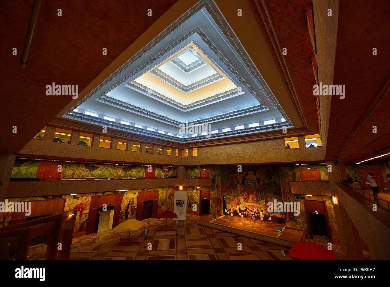 Europe, France, entrance hall of the immigration museum in Paris Porte ...