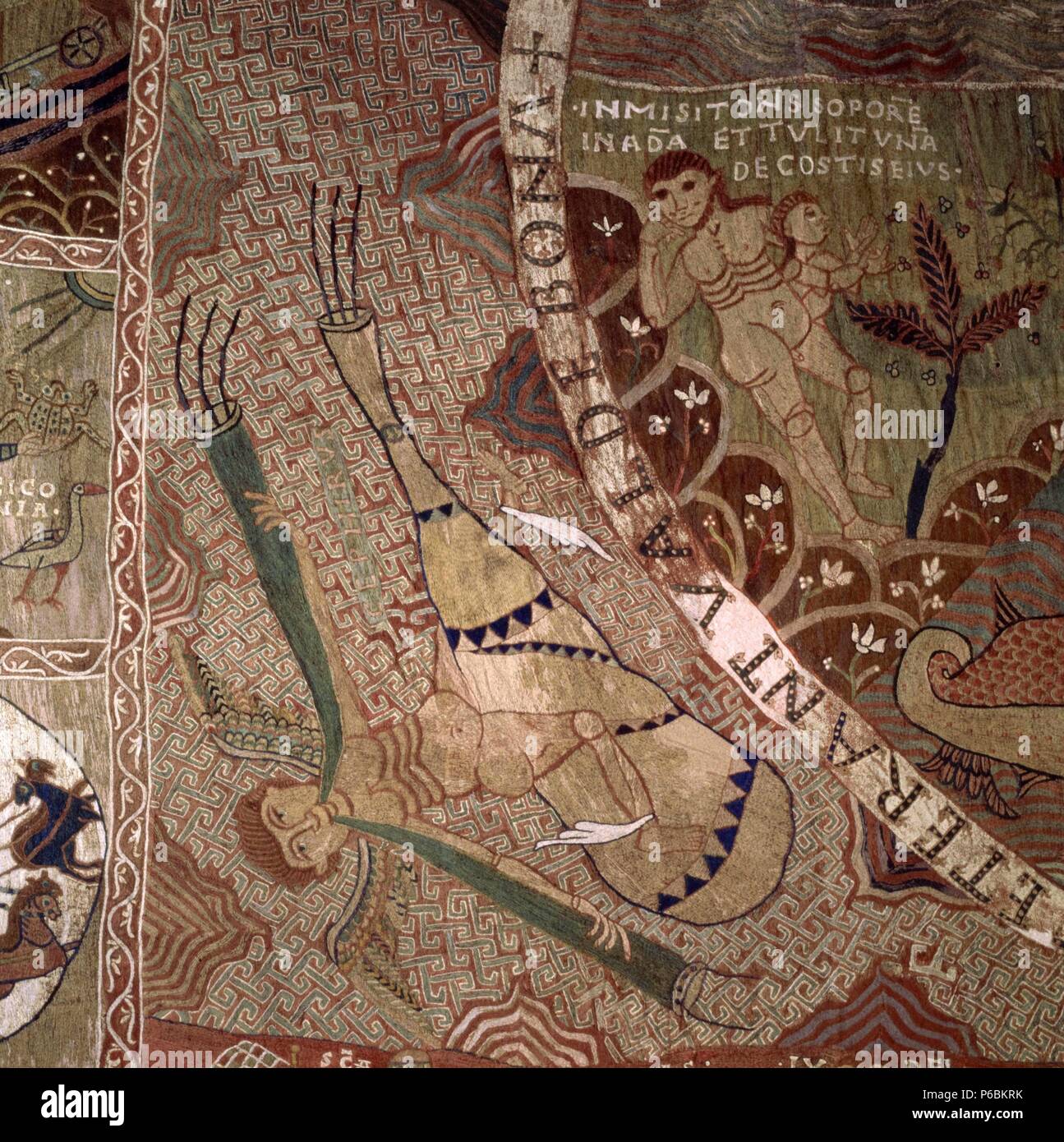 Detail the Tapestry of Creation, 11th century, Romanesque. Museum ...