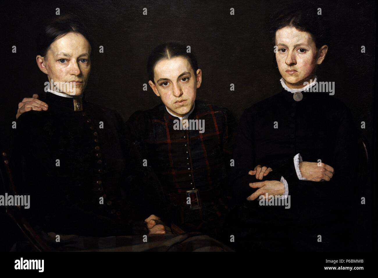 Jan Veth (1864-1925). Dutch painter. Portrait of Cornelia, Clara and ...