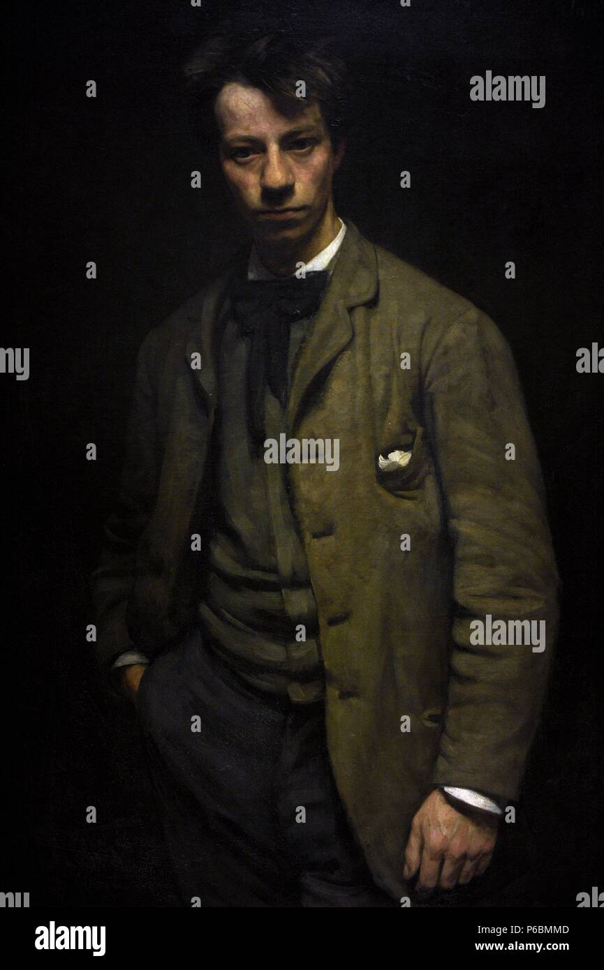 Albert Verwey (1865-1937). Dutch poet. Portrait, 1885, by Jan Veth ...