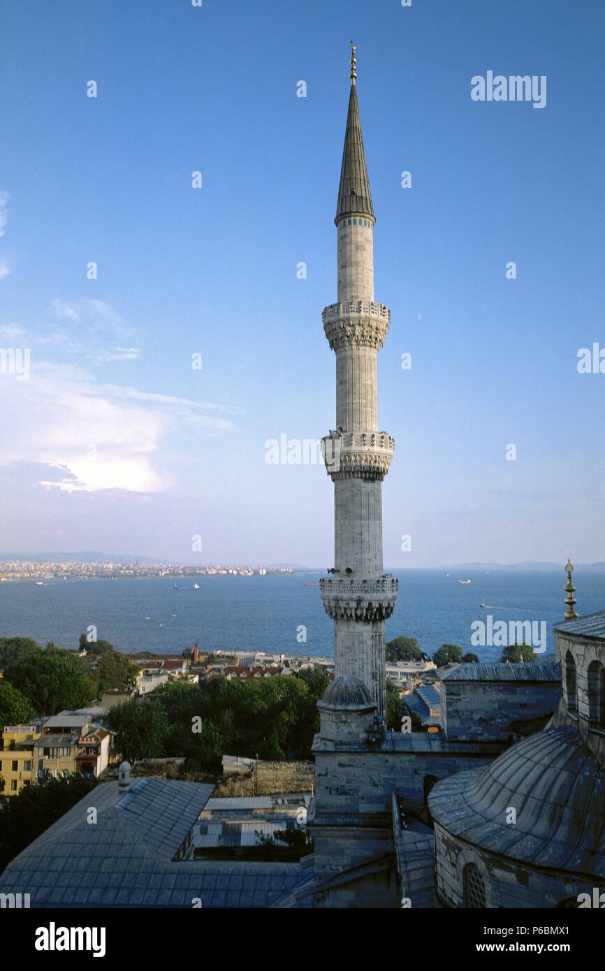 Turkey. Istanbul. Sultan Ahmed Mosque or Blue Mosque. Built 1609-1616 ...