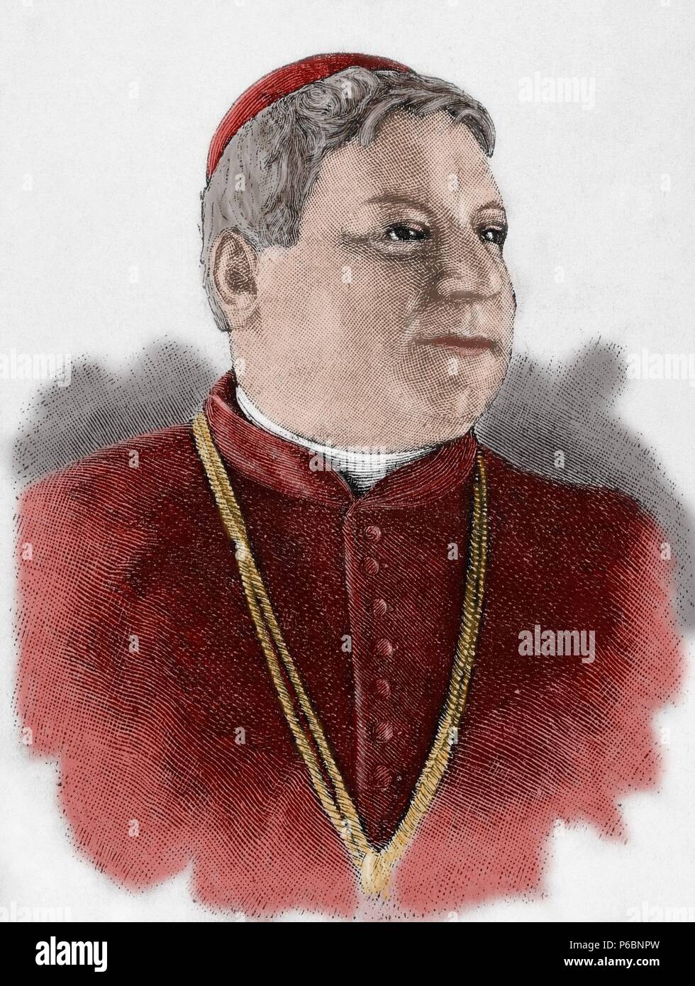 Luigi Jacobini (1832-1887). Italian cardinal and Vatican Secretary of ...