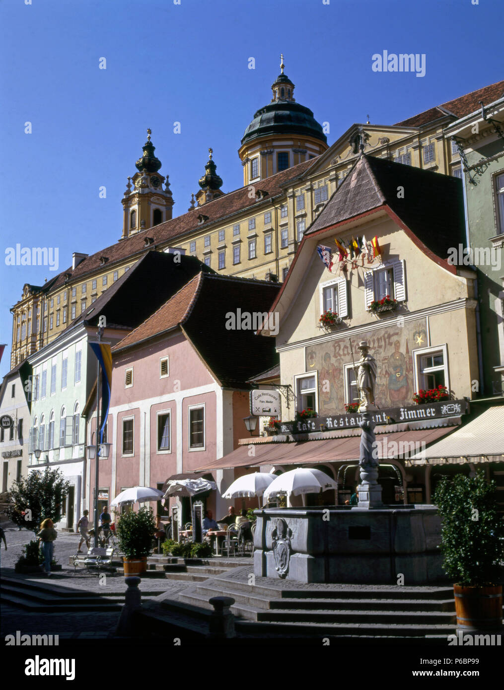 Austria, Lower Austria, Melk, street scene Stock Photo - Alamy