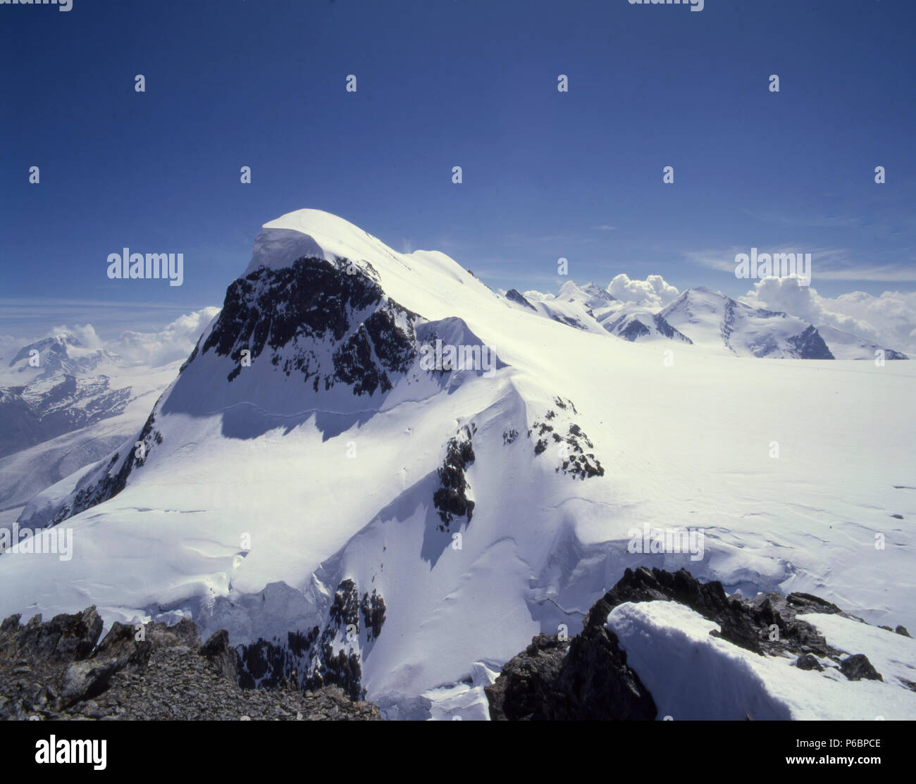 Switzerland, Alps, Zermatt, Breithorn Peak Stock Photo - Alamy