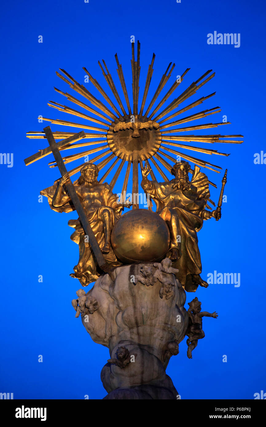 Austria, Upper Austria, Linz, Trinity Column Stock Photo - Alamy