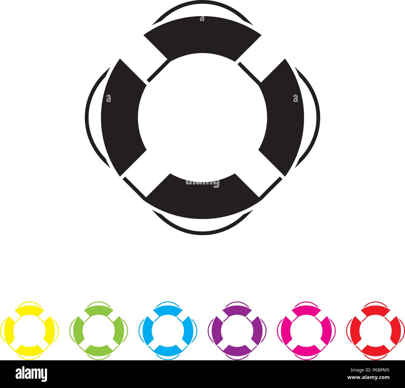 Lifebuoy vector icon. Rescue and safety symbol Stock Vector Image & Art ...