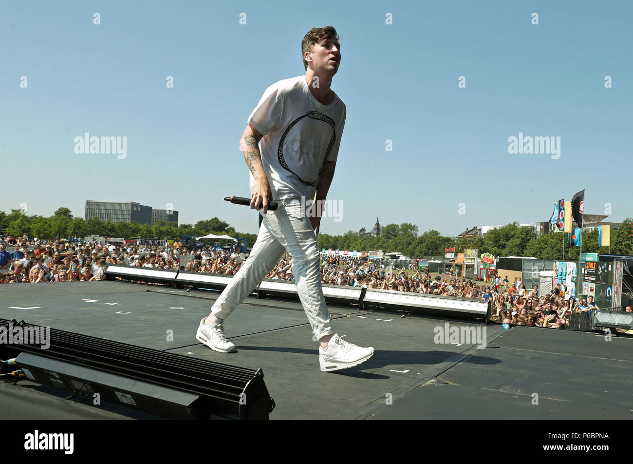 Ryan Hennessy from Picture This on the main stage during TRNSMT ...
