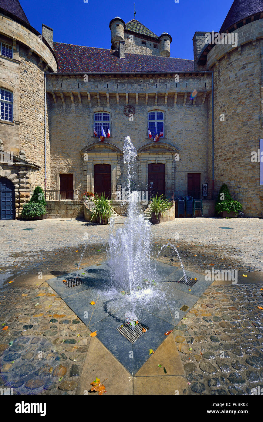 Europe, France, Aubenas castle in Ardeche Stock Photo - Alamy
