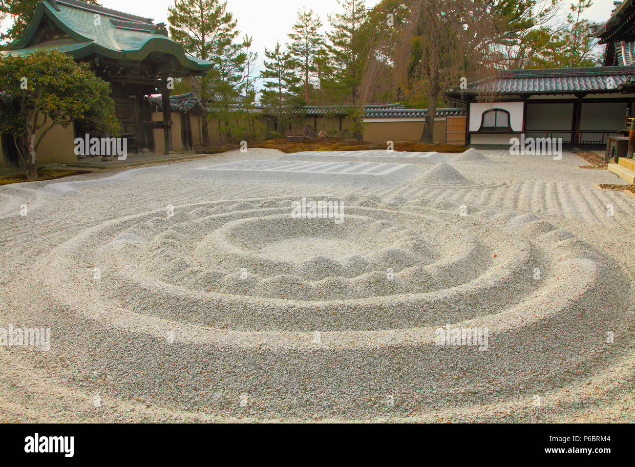 Japan; Kyoto, Kodaiji Temple, sand garden Stock Photo - Alamy