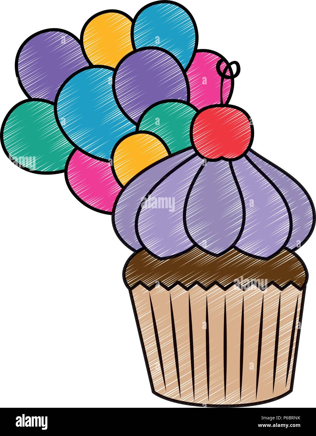 Flying muffin Stock Vector Images - Alamy