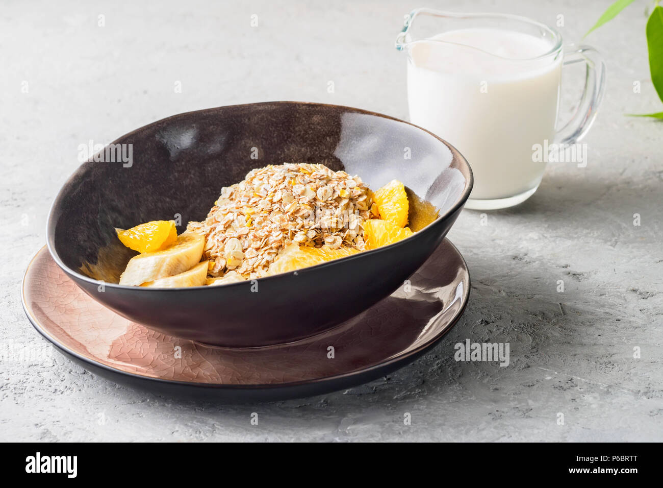 Oats Barley Wheat Rye Corn mix flake proper nutrition diet with pieces ...