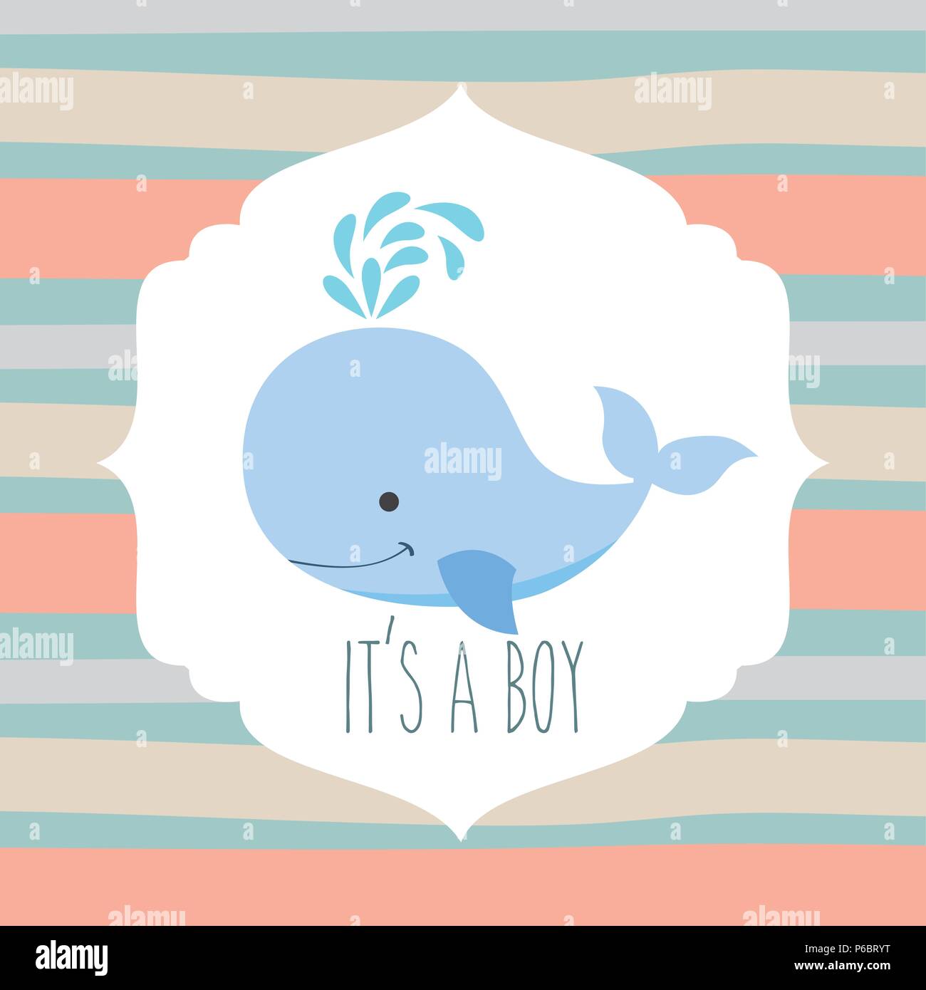 Boy blue theme baby Stock Vector Images - Alamy