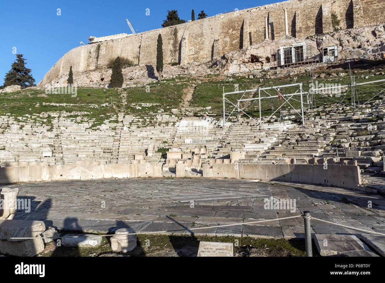 Theatre dionysus acropolis museum hi-res stock photography and images - Alamy