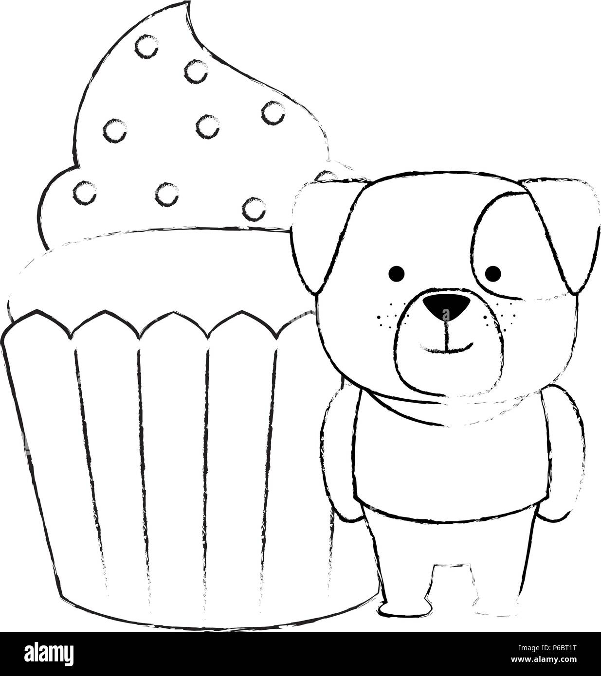 Dog birthday message Stock Vector Images - Alamy