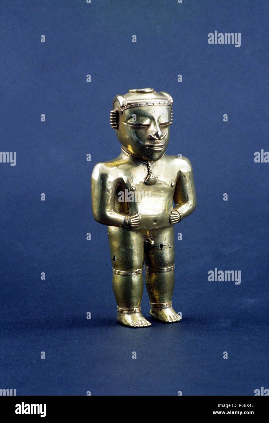 ARTE PRECOLOMBINO. PIEZA DE ORO DEL TESORO DE QUIMBAYA. MUSEO DE ...