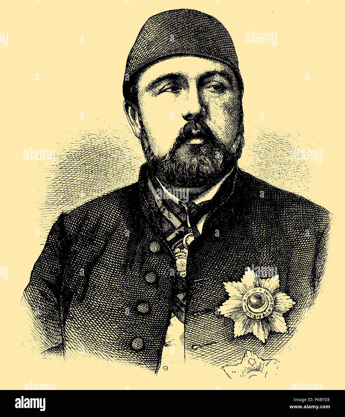 Ismail Pasha, viceroy of Egypt Stock Photo - Alamy