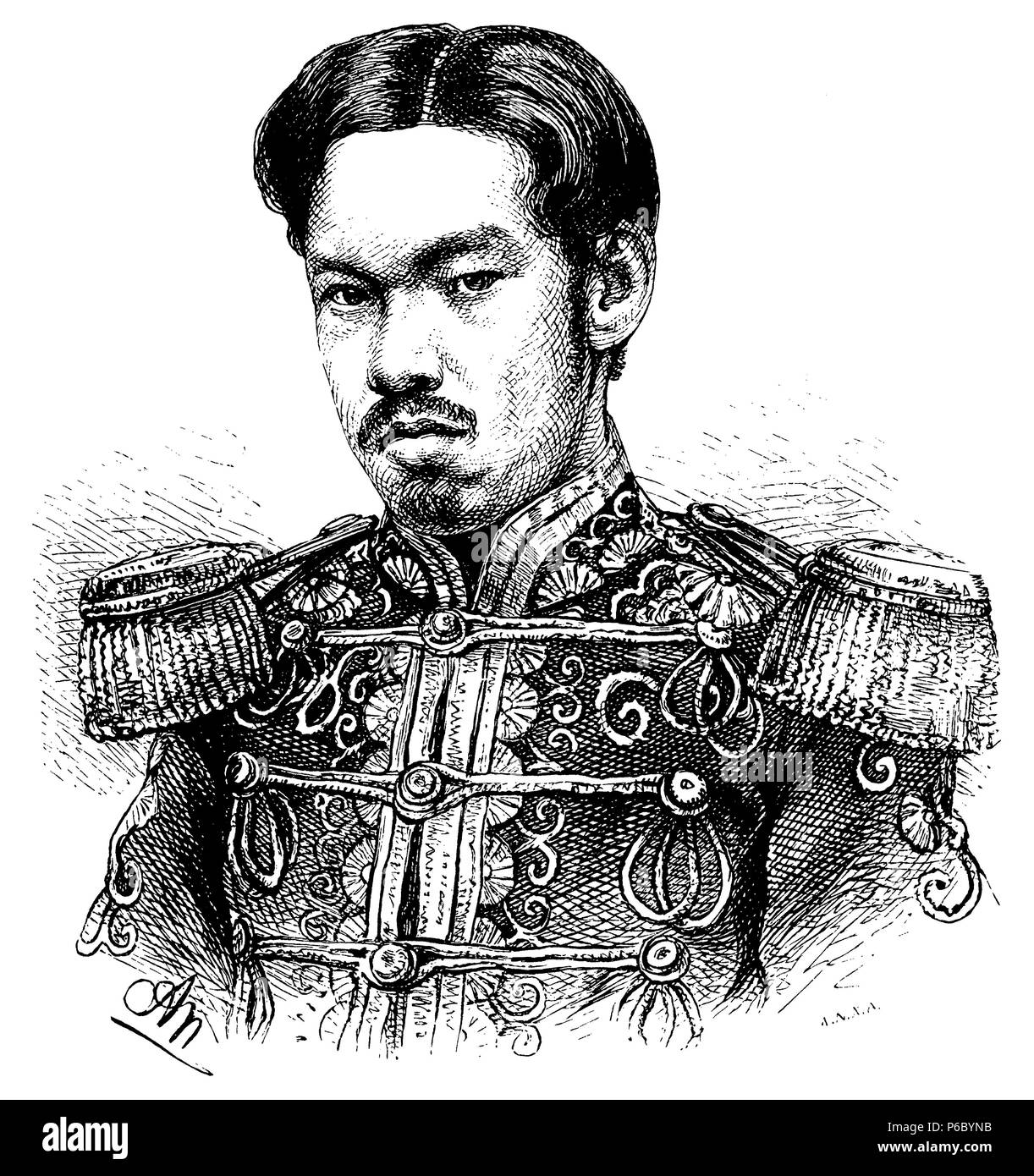 Black white portrait emperor Cut Out Stock Images & Pictures - Alamy