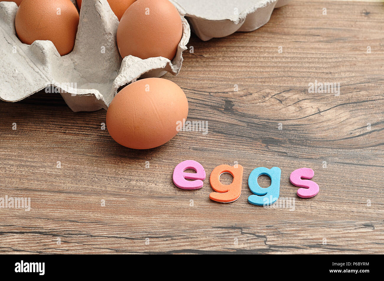 Word eggs hi-res stock photography and images - Alamy