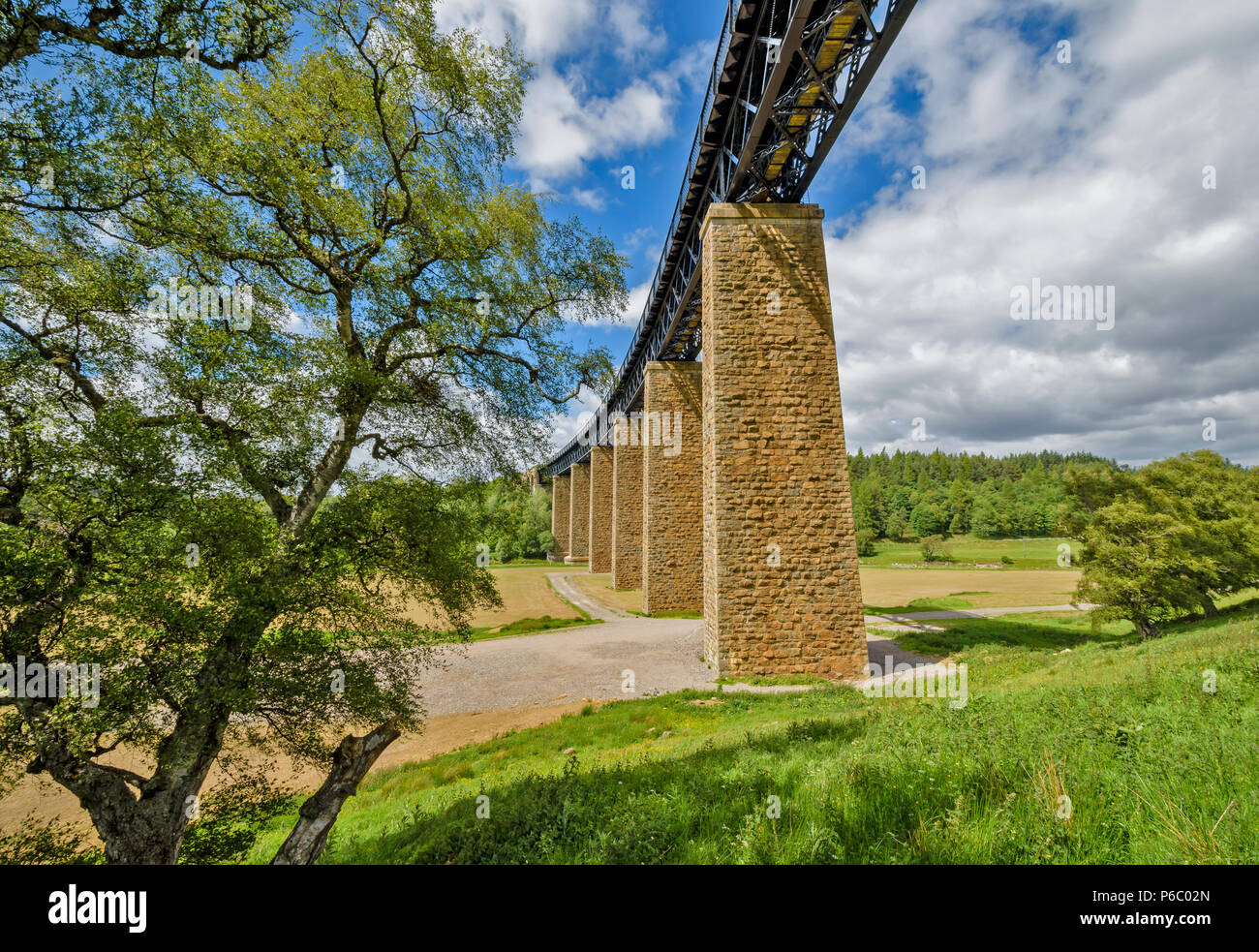 FINDHORN RAILWAY VIADUCT TOMATIN SCOTLAND NEWLY RESTORED VIADUCT AND ...