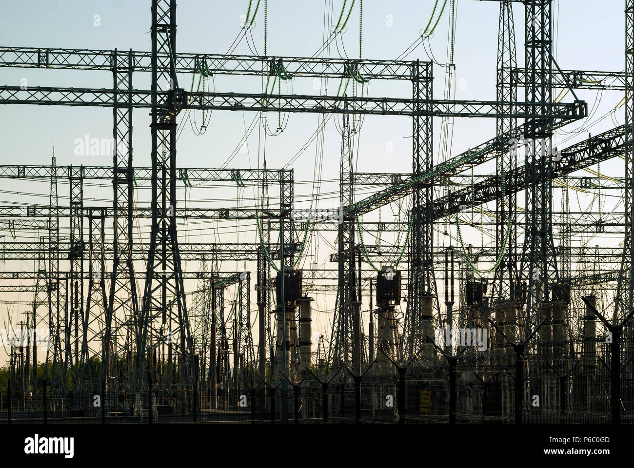 industrial background - graphical silhouettes of different structures ...