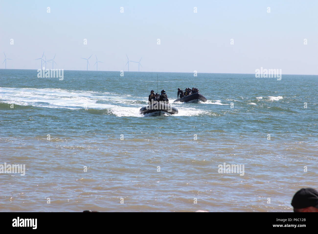 Llandudno preparing for armed forces day with HMS Somersel anchored in ...