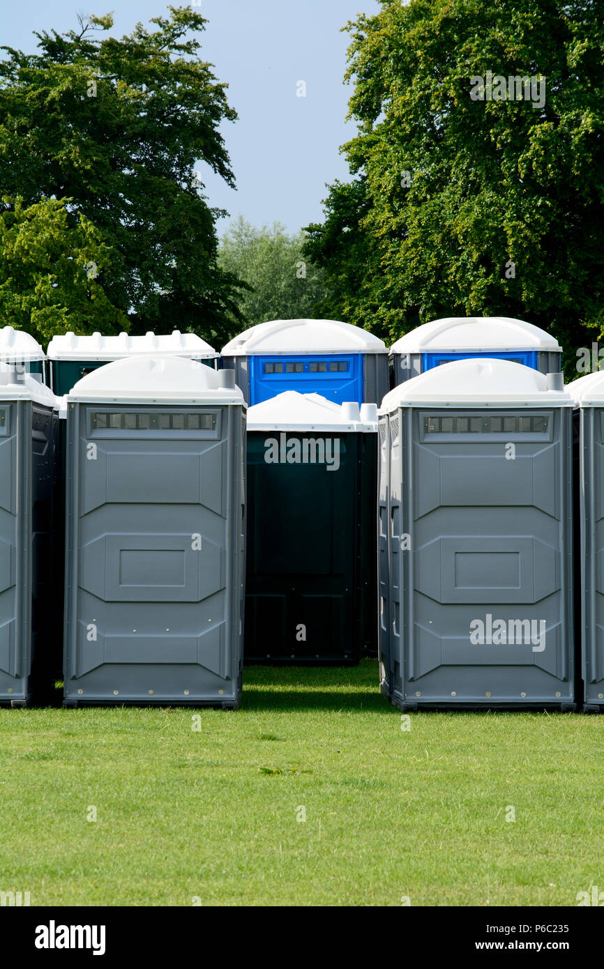 toilets at a festival Stock Photo - Alamy