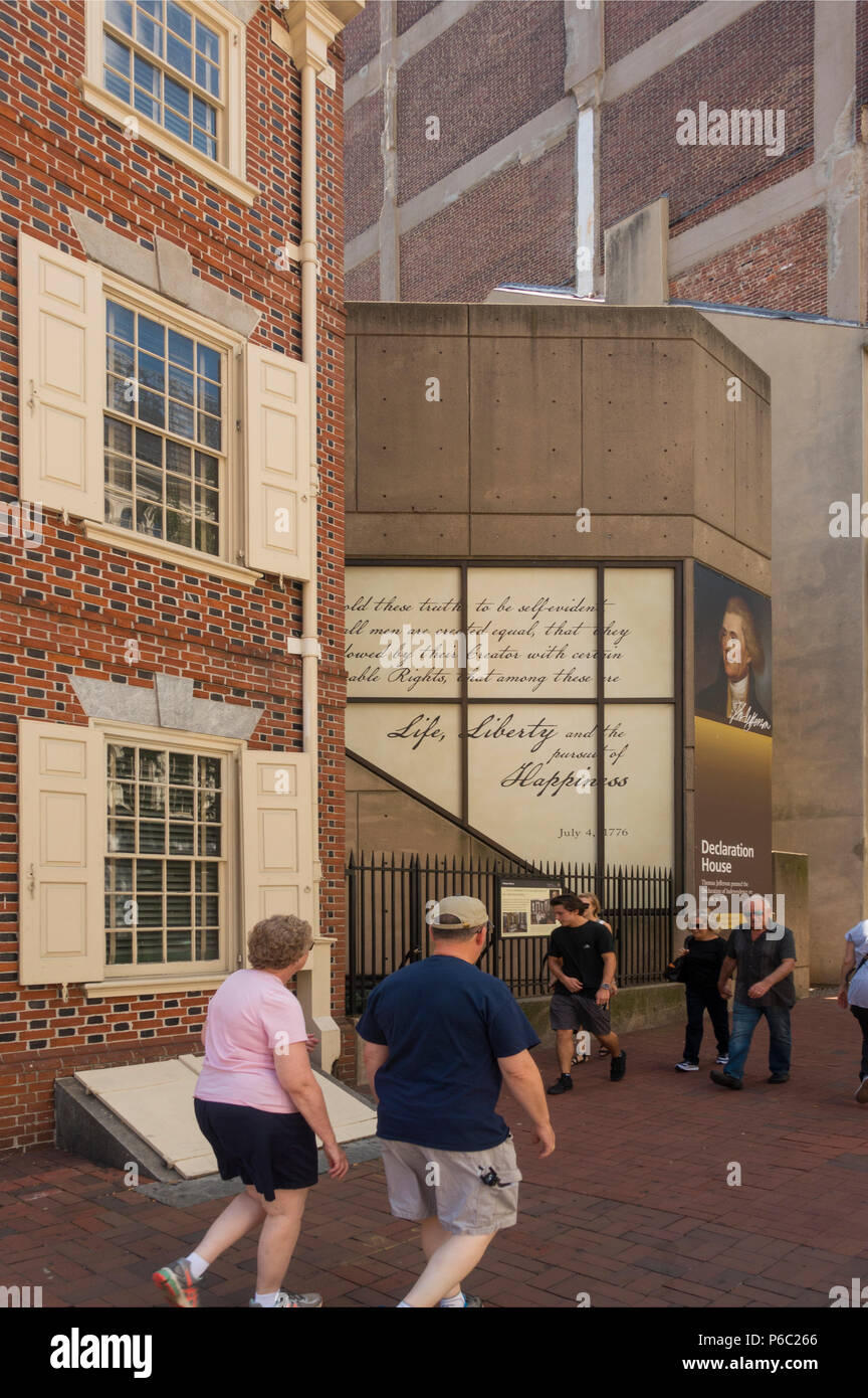 Declaration house Philadelphia PA Stock Photo - Alamy