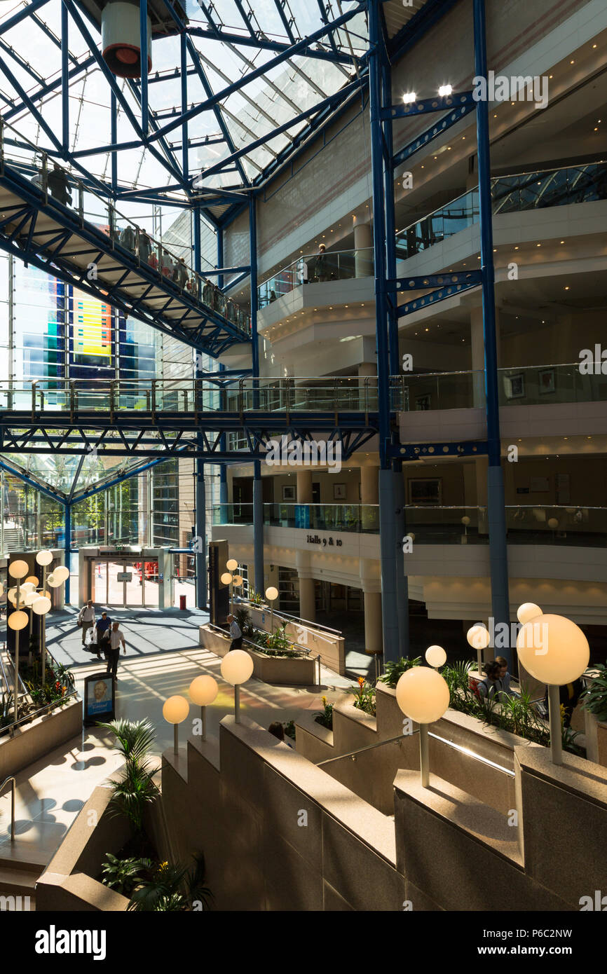 Inside view of the ICC or International Convention Centre, Birmingham ...