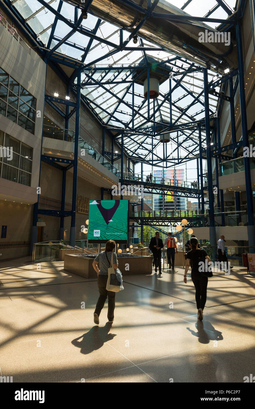 Inside view of the ICC or International Convention Centre, Birmingham ...