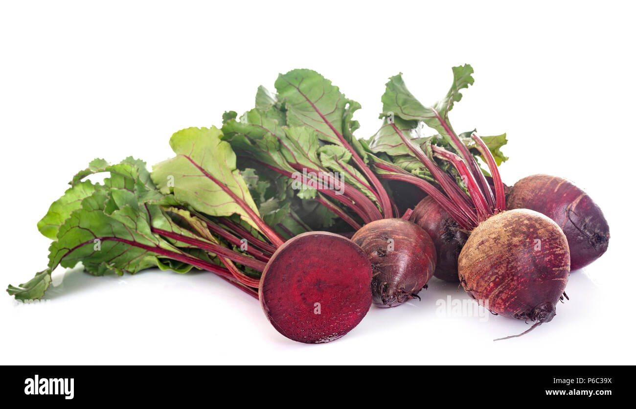 fresh beetroot in front of white background Stock Photo - Alamy
