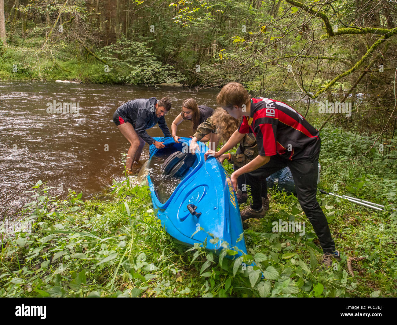 Canoe accident hi-res stock photography and images - Alamy